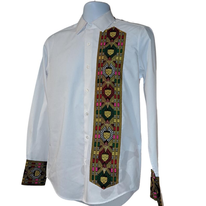Ethiopia Tibeb Yellow Angel Design Men's Dress Shirt - Etsy