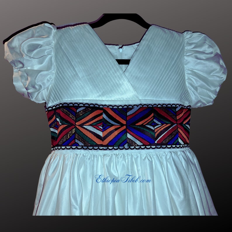 Ethiopia Tibeb Big Girls White Dress - Etsy