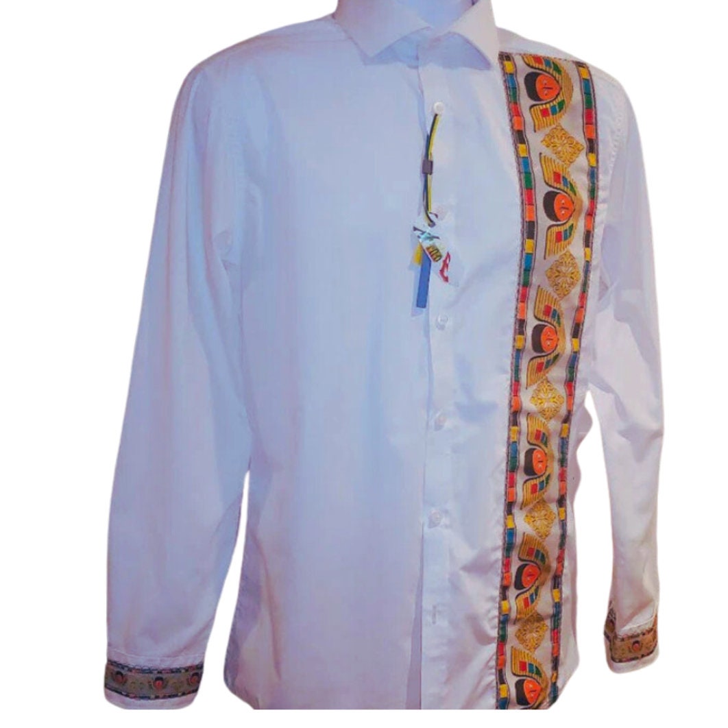 Ethiopia Tibeb Men's Shirt Angle Design - Etsy