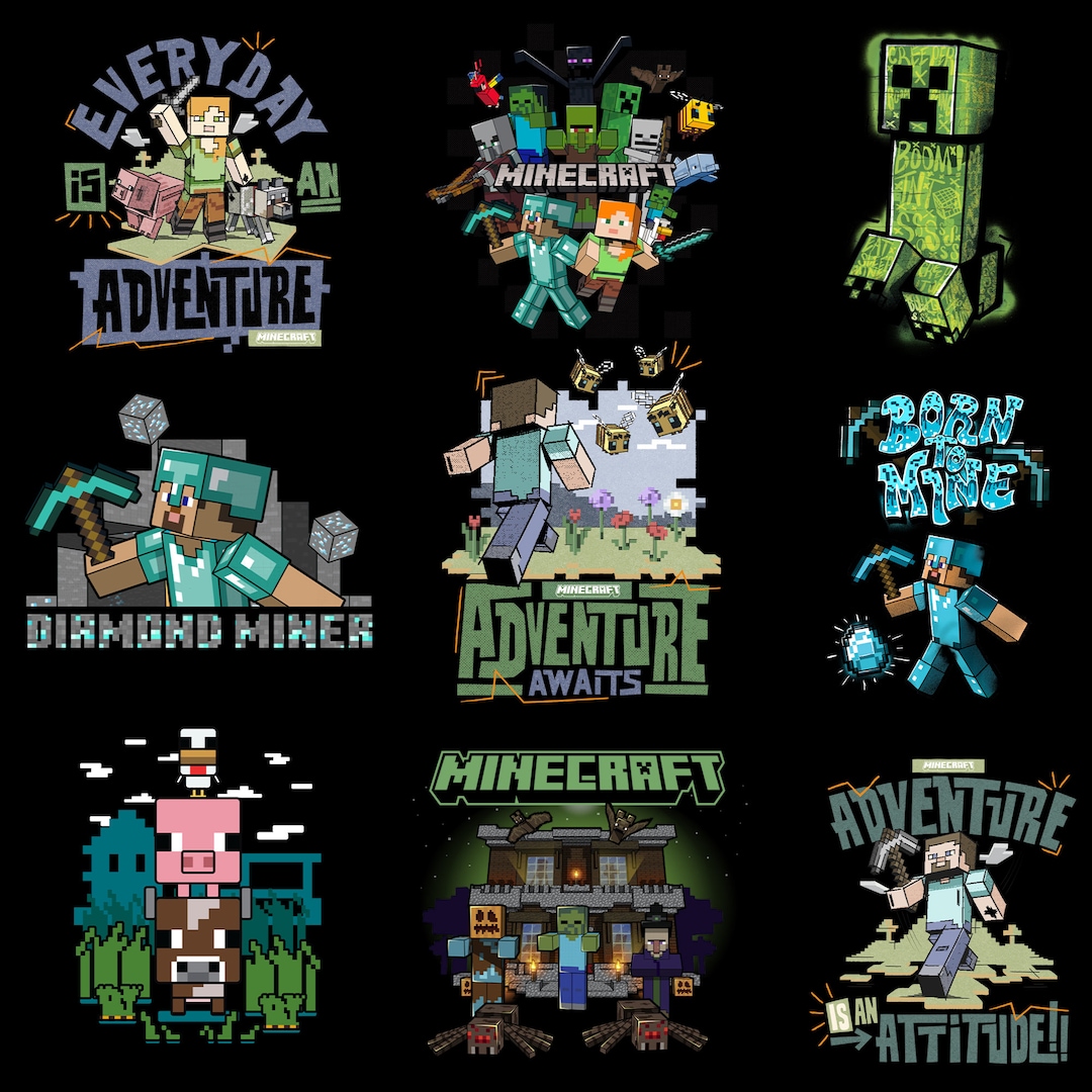 Minecraft Video Game Png Bundle, Minecraft Png, Minecraft Gaming Png ...