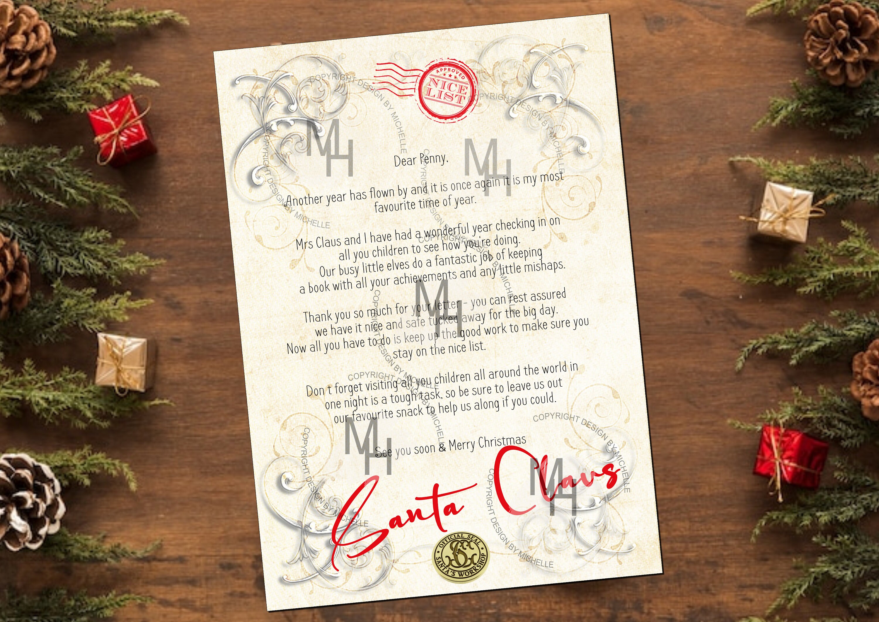 Personalised Letter From Santa. Magical Letter From Santa. - Etsy