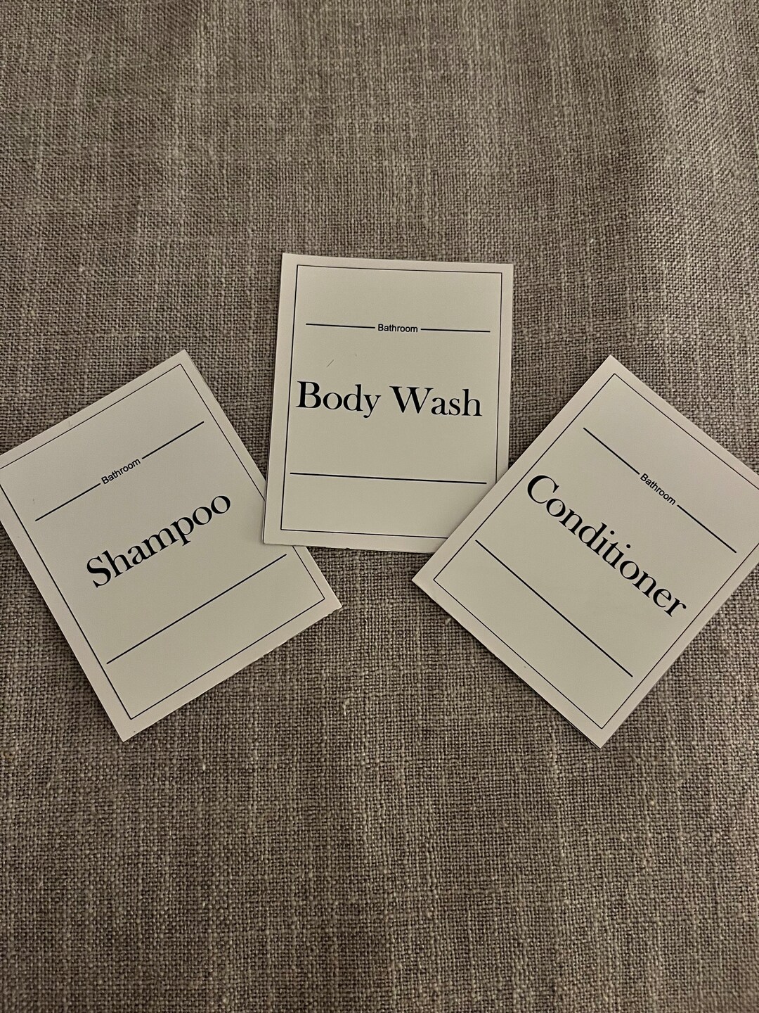 Battle Labels. Bathroom Bottle Labels. Sticky Labels. Personalised ...