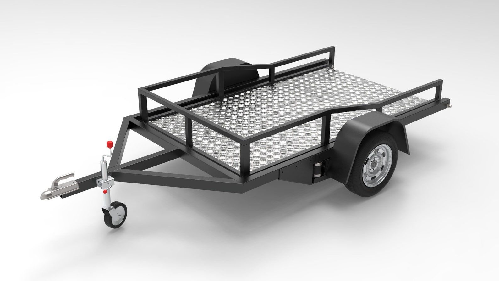 Ramp Less Drop Bed Easy Load Motorcycle Trailer. Plans. PDF. - Etsy