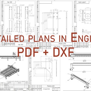 CNC Plasma Cutting Machine. Plans. DIY. Dxf and Pdf - Etsy