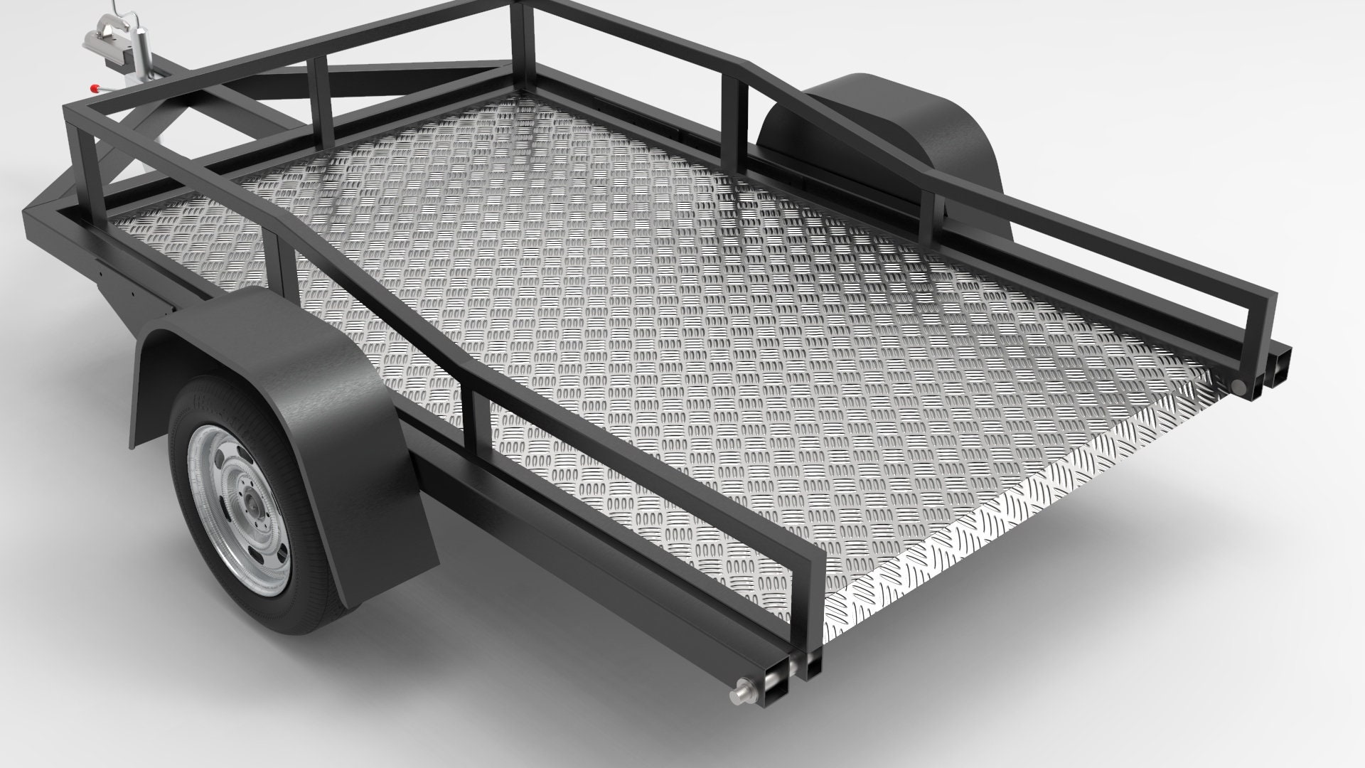 Ramp Less Drop Bed Easy Load Motorcycle Trailer. Plans. PDF. - Etsy