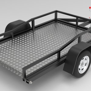 Ramp Less Drop Bed Easy Load Motorcycle Trailer. Plans. PDF. - Etsy
