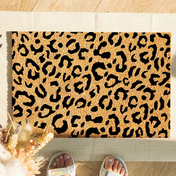 Leopard Door Mat - Etsy
