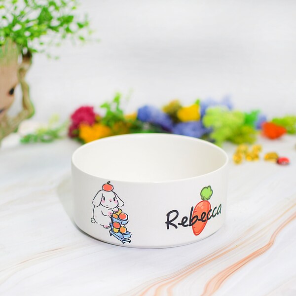 Rabbit Bowl - Etsy