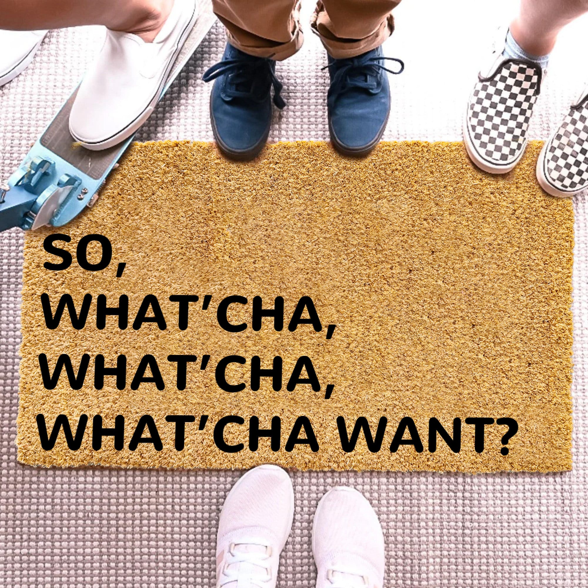 So What Cha Want Door Mat, Door Welcome Mat, Unique Design Doormat ...