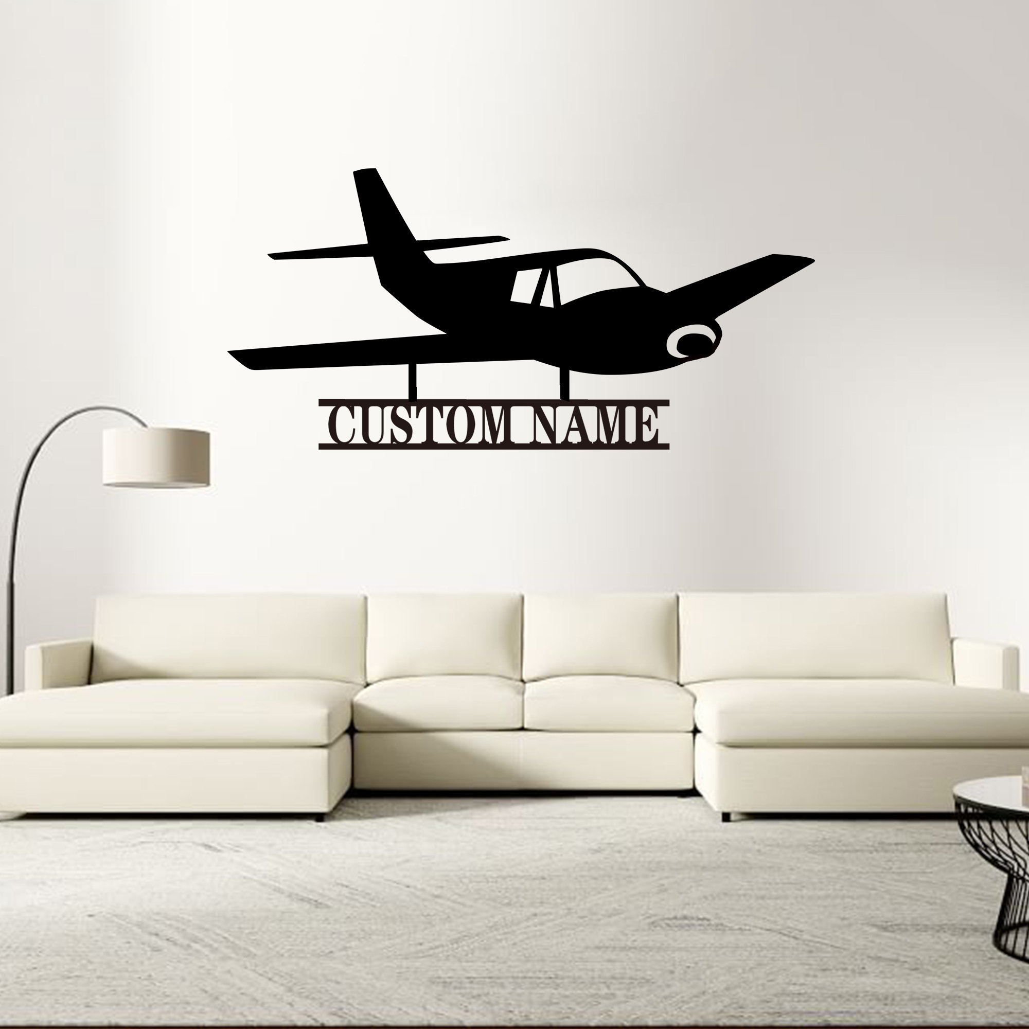 Personalized Airplane Metal Decor, Custom Pilot Wall Decor, Airplane ...