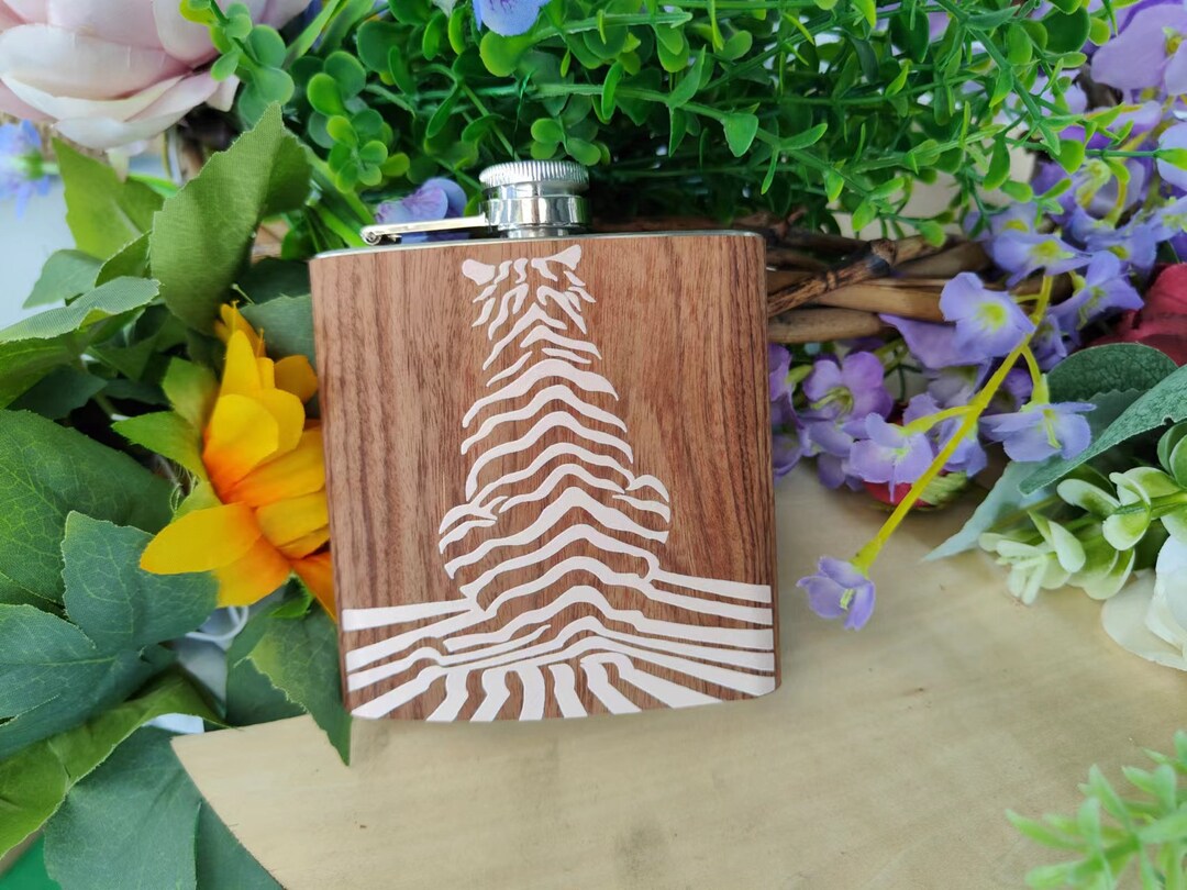 Personalized Zebra Wooden Flask Custom Animal Wood Hip Flask - Etsy