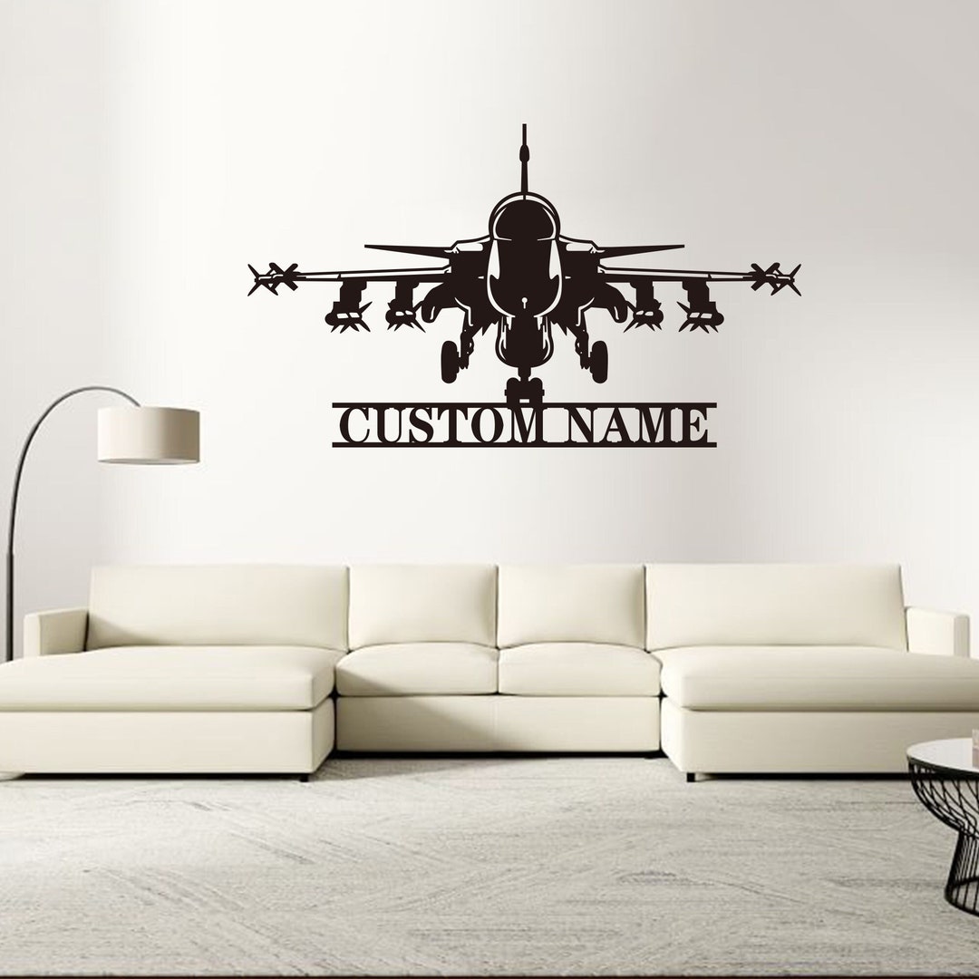 Airplane Metal Wall Art, Custom Airplane Metal Decor, Airplane Lover ...