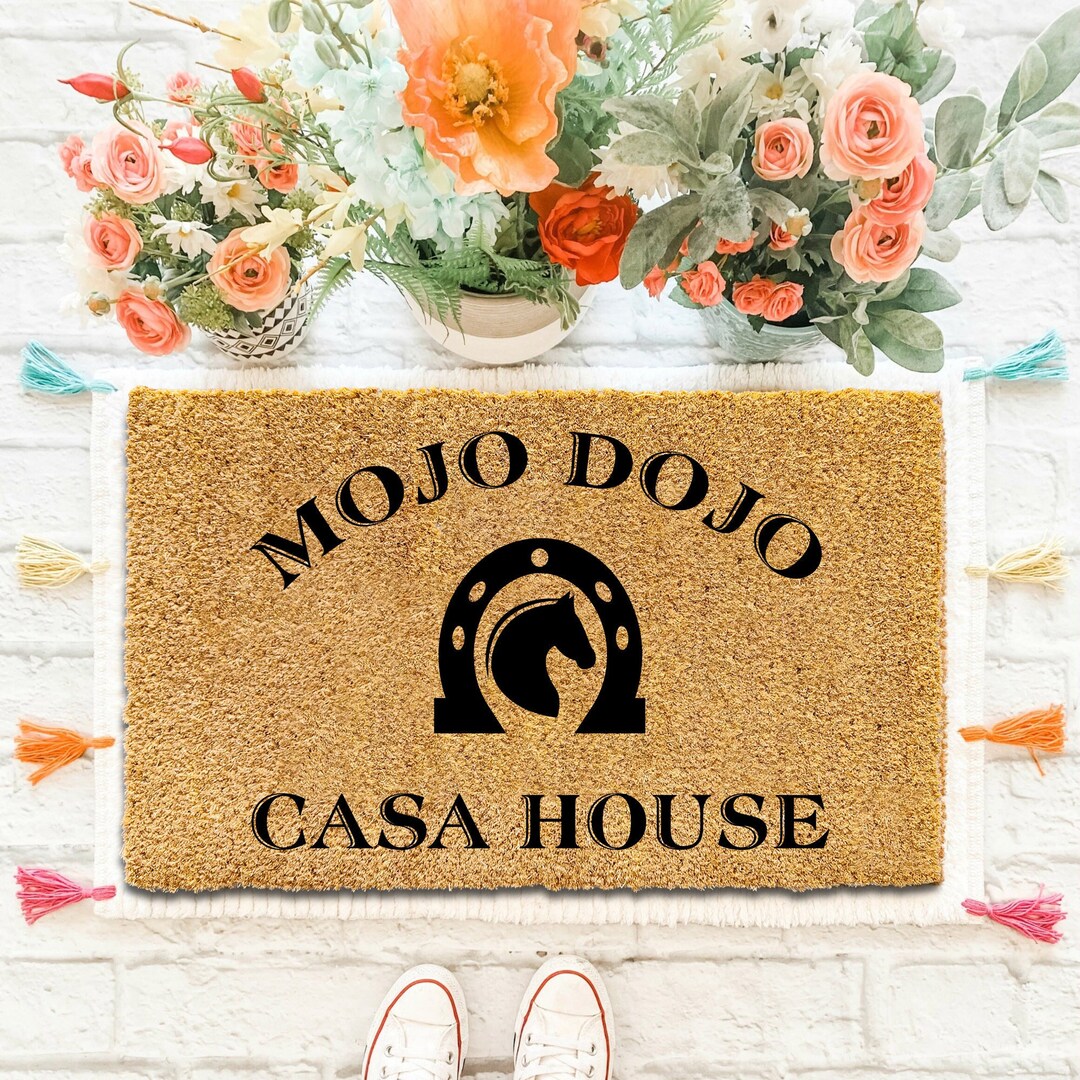 Mojo Dojo Casa House Door Mat, Barbie Movie Funny Door Welcome Mat ...