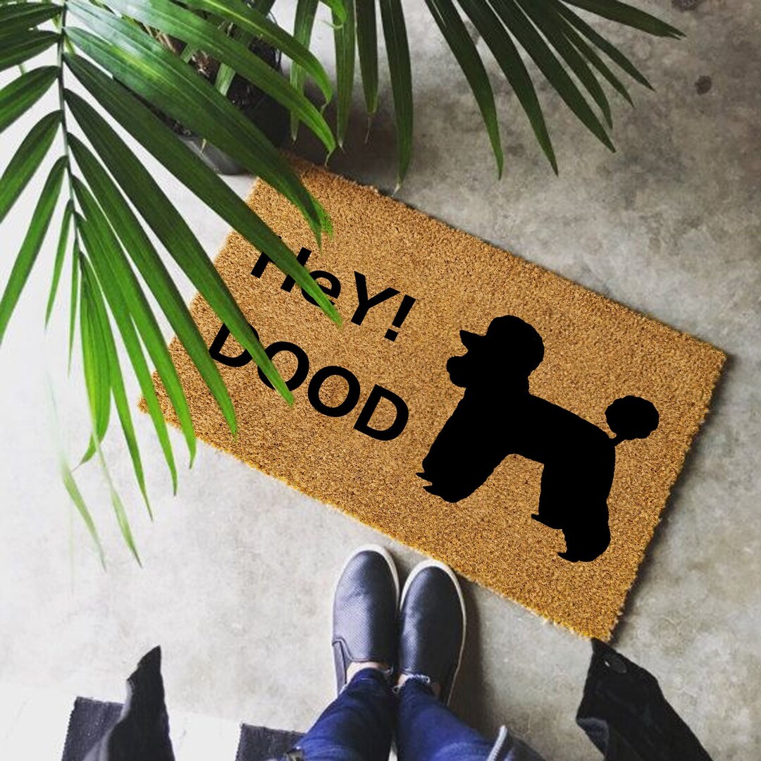 Hey Dood Coir Mat, Coir Front Door Welcome Mat, Quote Doormat, Funny ...