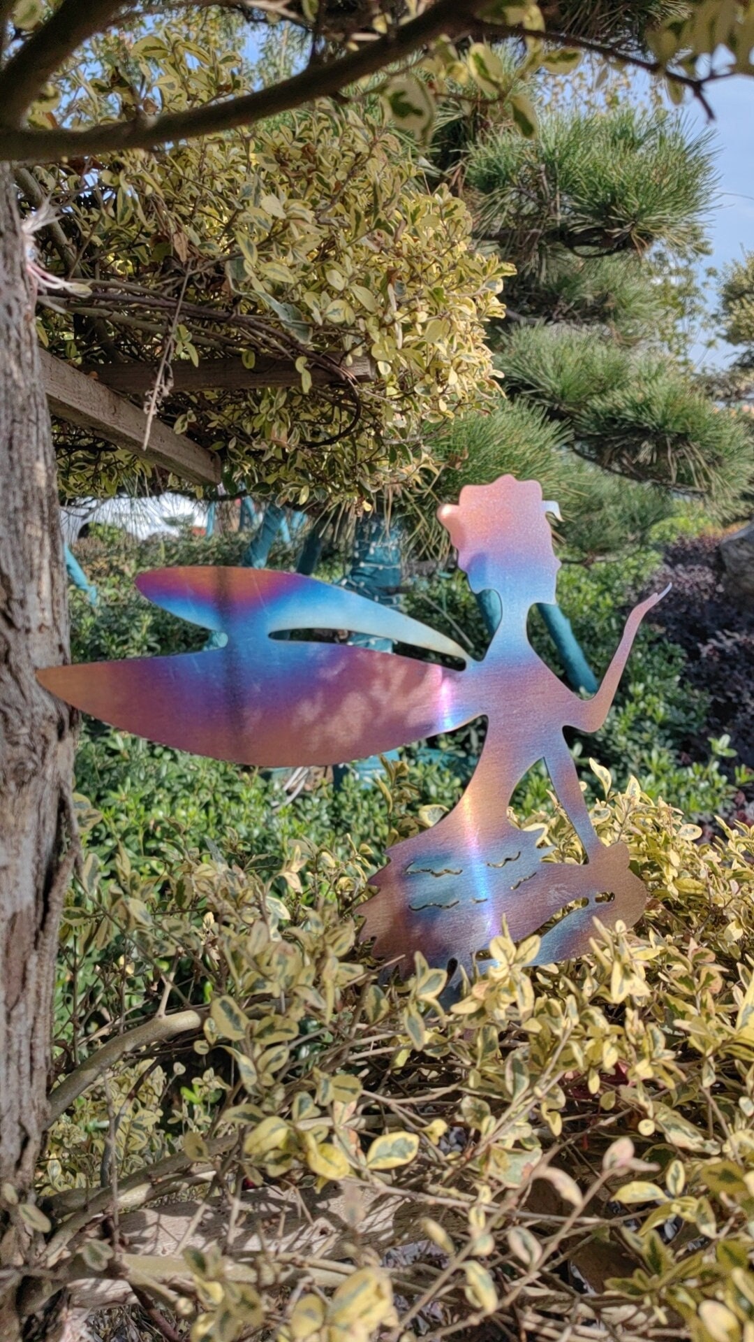Flamed Color Fairy Metal Outdoor Decor Garden Fairies Metal - Etsy