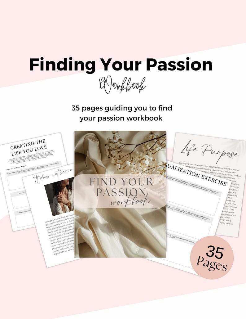Finding Your Passion Workbook - Etsy