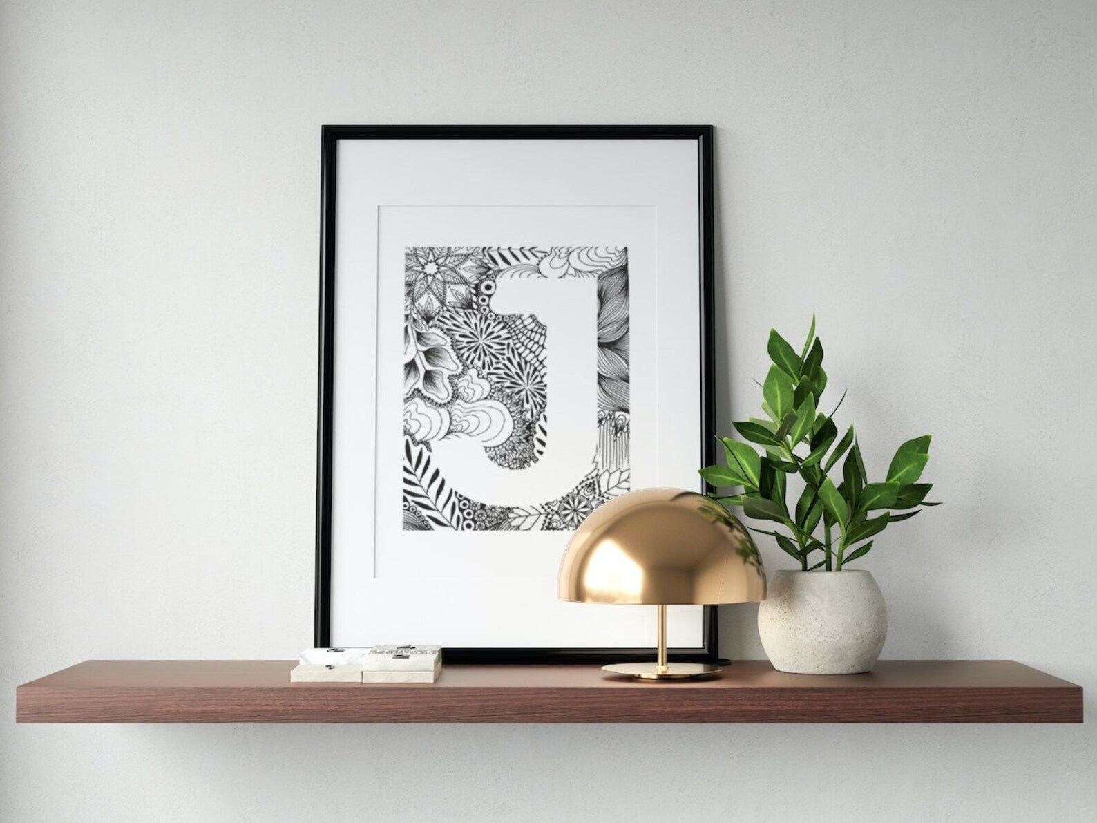 Initial J Wall Art, Letter J Poster, Printable Letter Wall Art, Baby ...