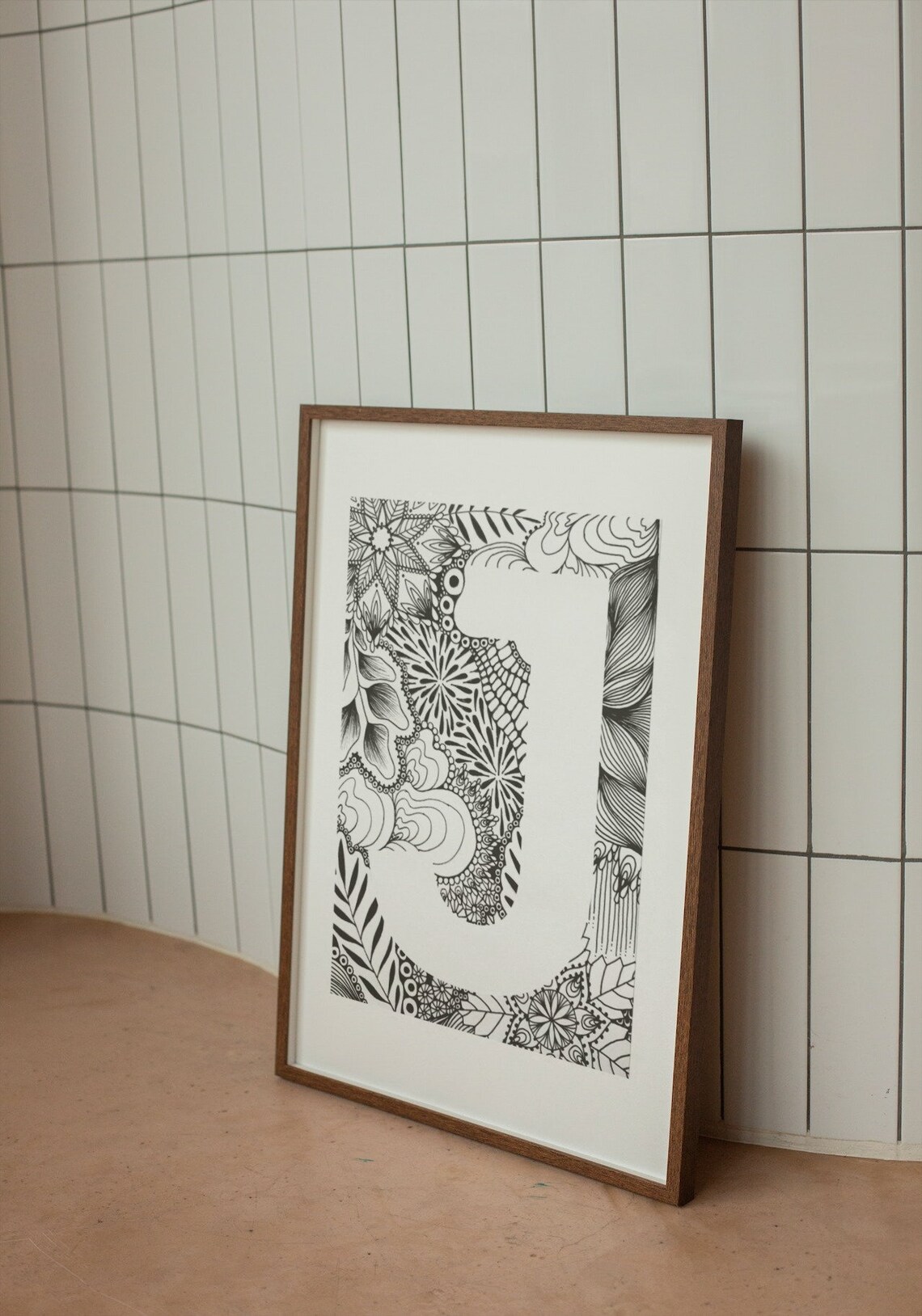 Initial J Wall Art, Letter J Poster, Printable Letter Wall Art, Baby ...