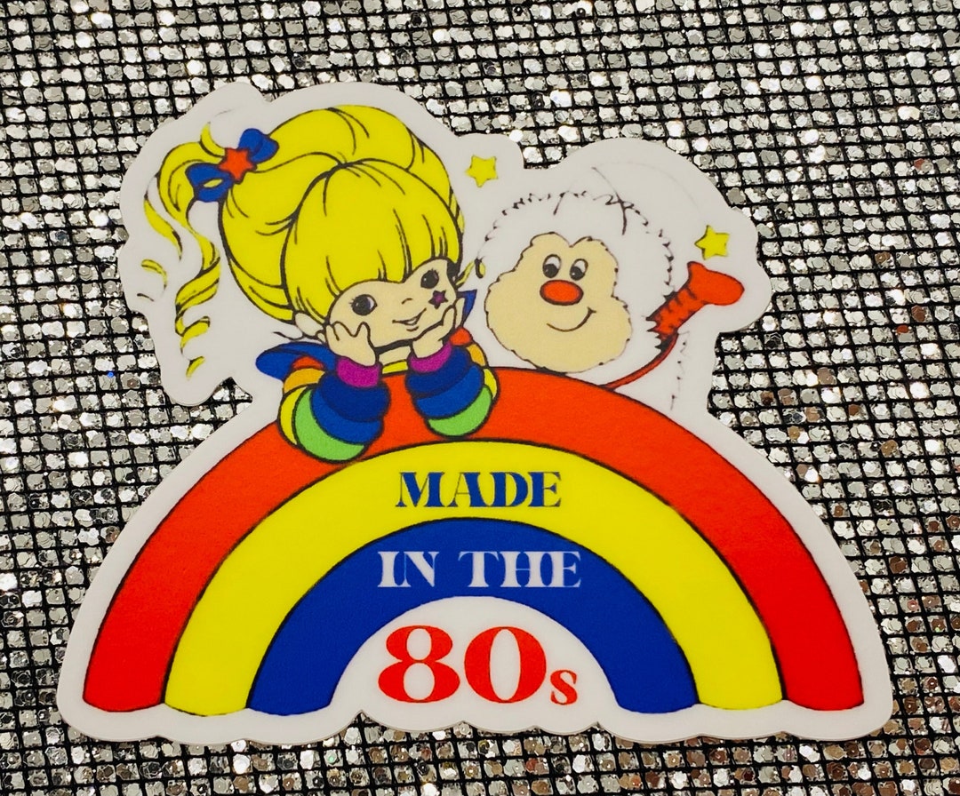 80s Nostalgic Retro Stickers Rainbow Brite Care Bear Permanent Decal - Etsy