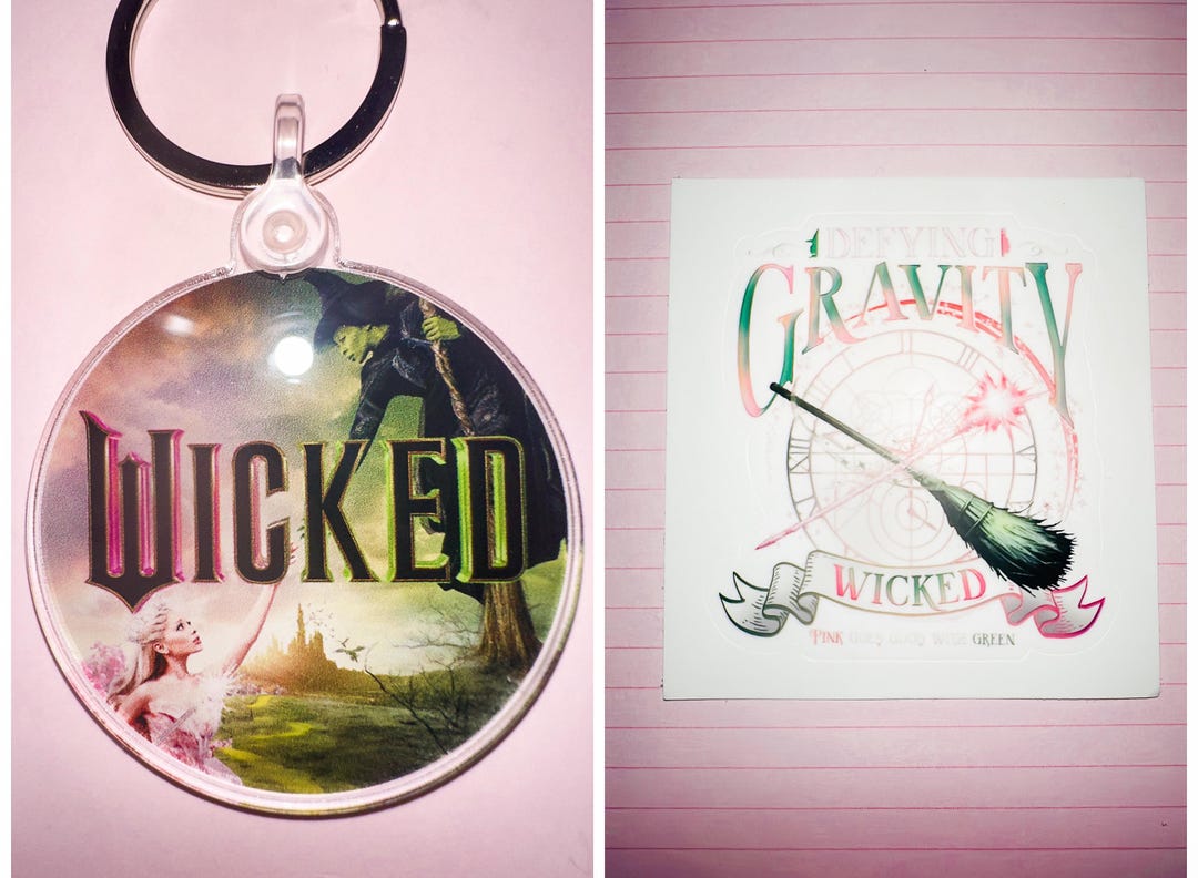 Wicked Movie Keychain & Sticker Together We're Unlimited - Etsy
