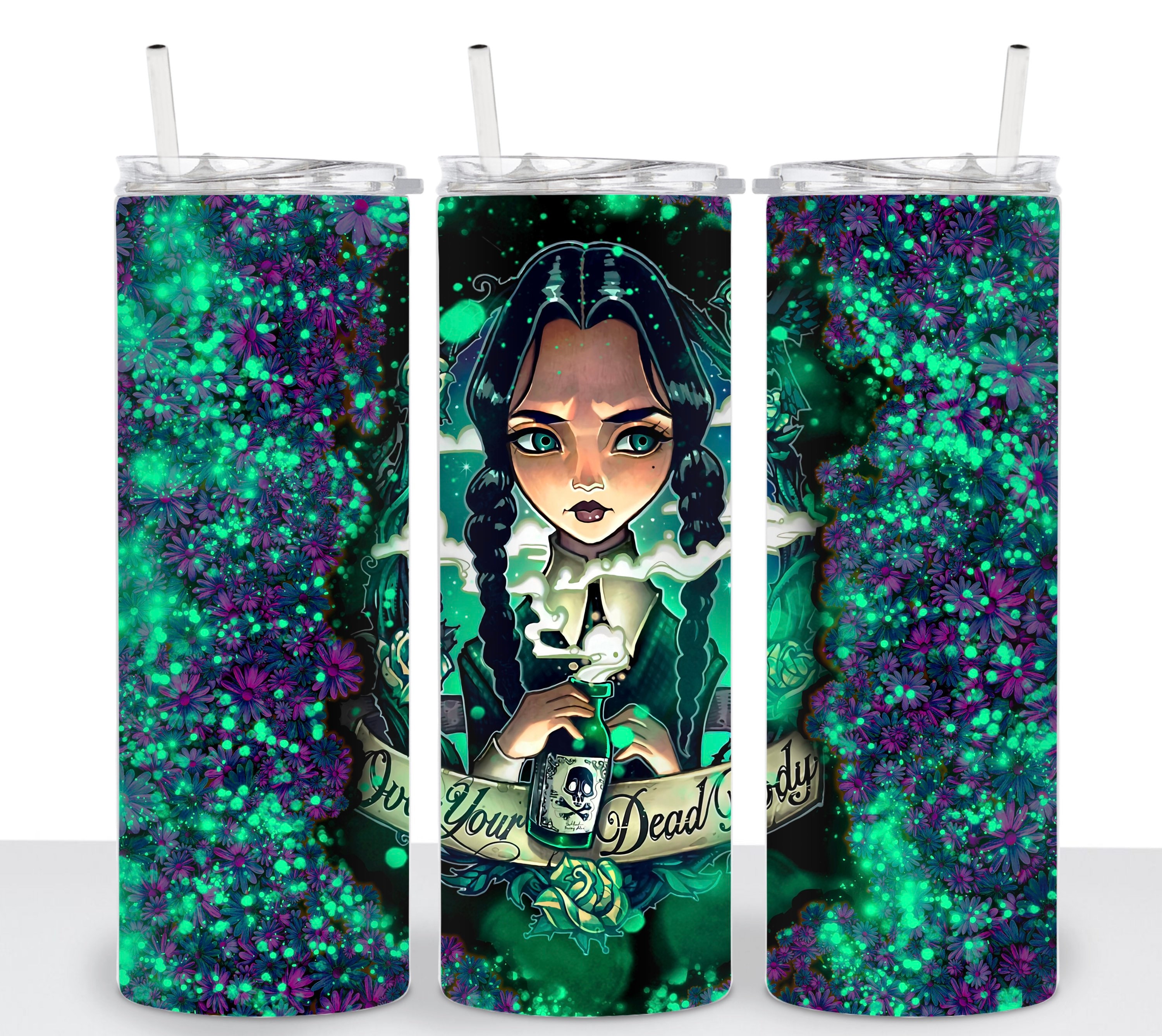 Wednesday Girl Goth Inspired 20 Oz Tumblers for HOT or COLD Drinks ...