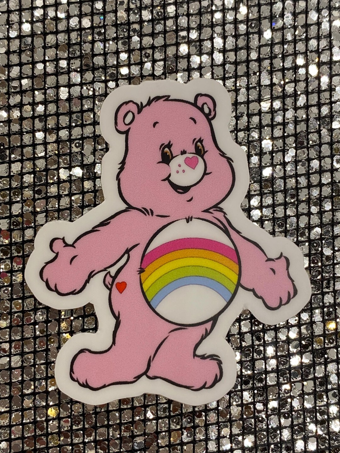 Retro 80s Cheer Bear Care Bear Mini Sticker Waterproof Decal - Etsy