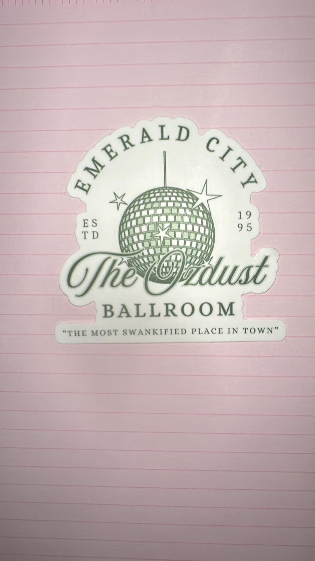 OZDUST Ballroom Wicked Movie Emerald City Sticker Car Decal Permanent ...