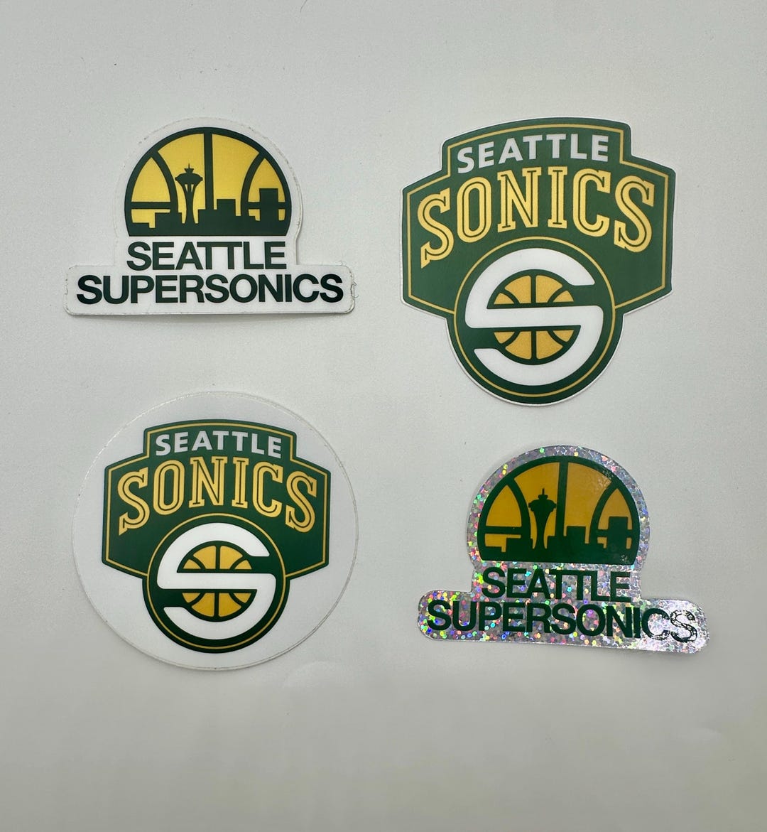 Seattle Supersonics Decals Super Sonics Stickers - Etsy