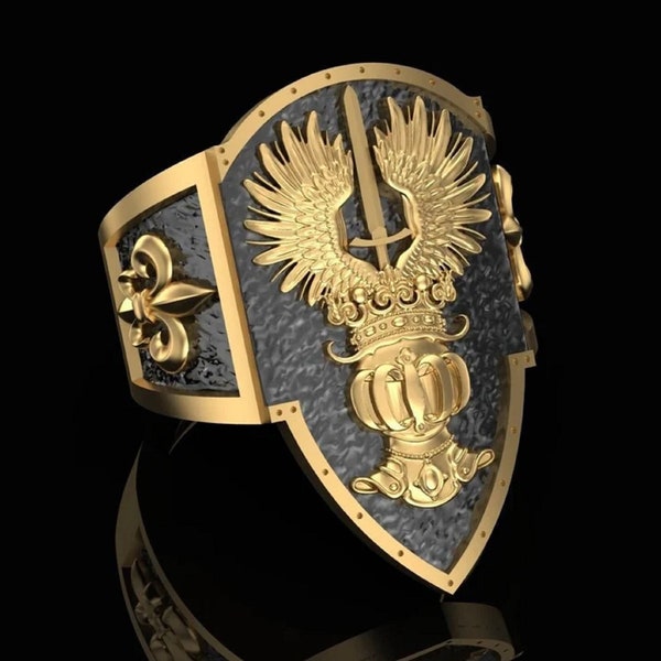 Spartan Shield Ring - Etsy