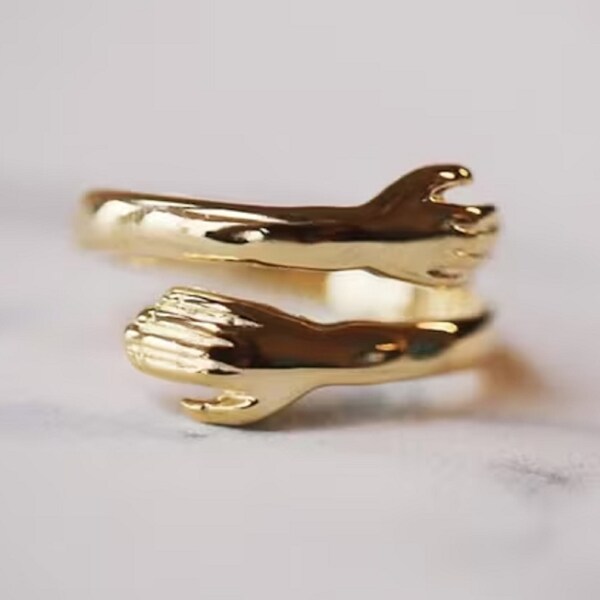 Hug Ring Gold - Etsy