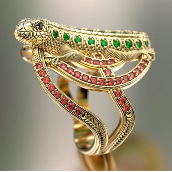 Lizard Ring - Etsy