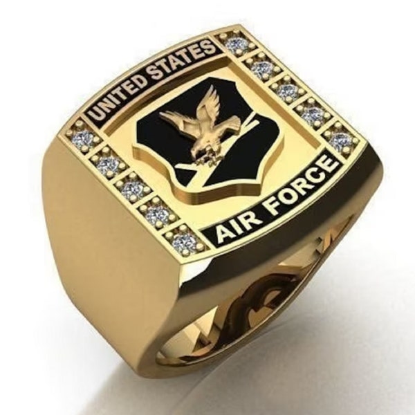 Mens Air Force Ring - Etsy