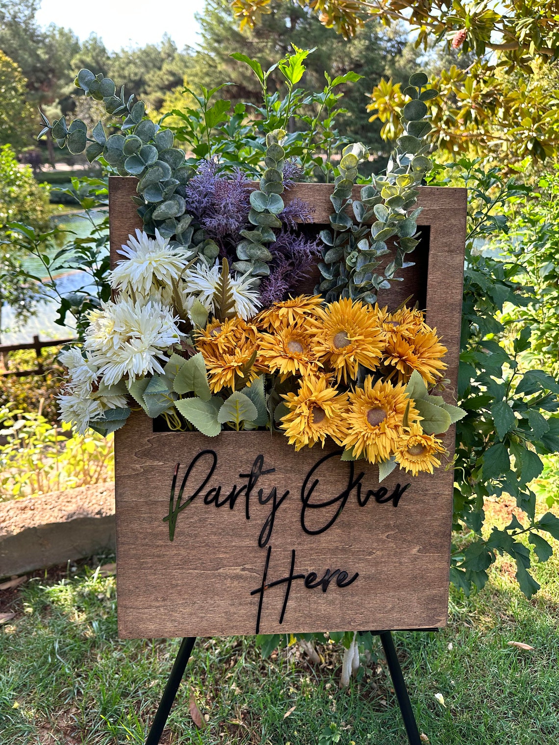 Custom Flower Box Welcome Sign, Wedding Floral Boxes, Bridal Shower ...