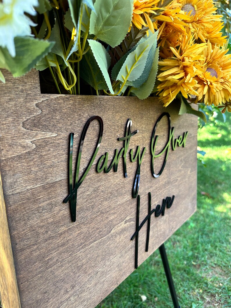 Custom Flower Box Welcome Sign, Wedding Floral Boxes, Bridal Shower ...