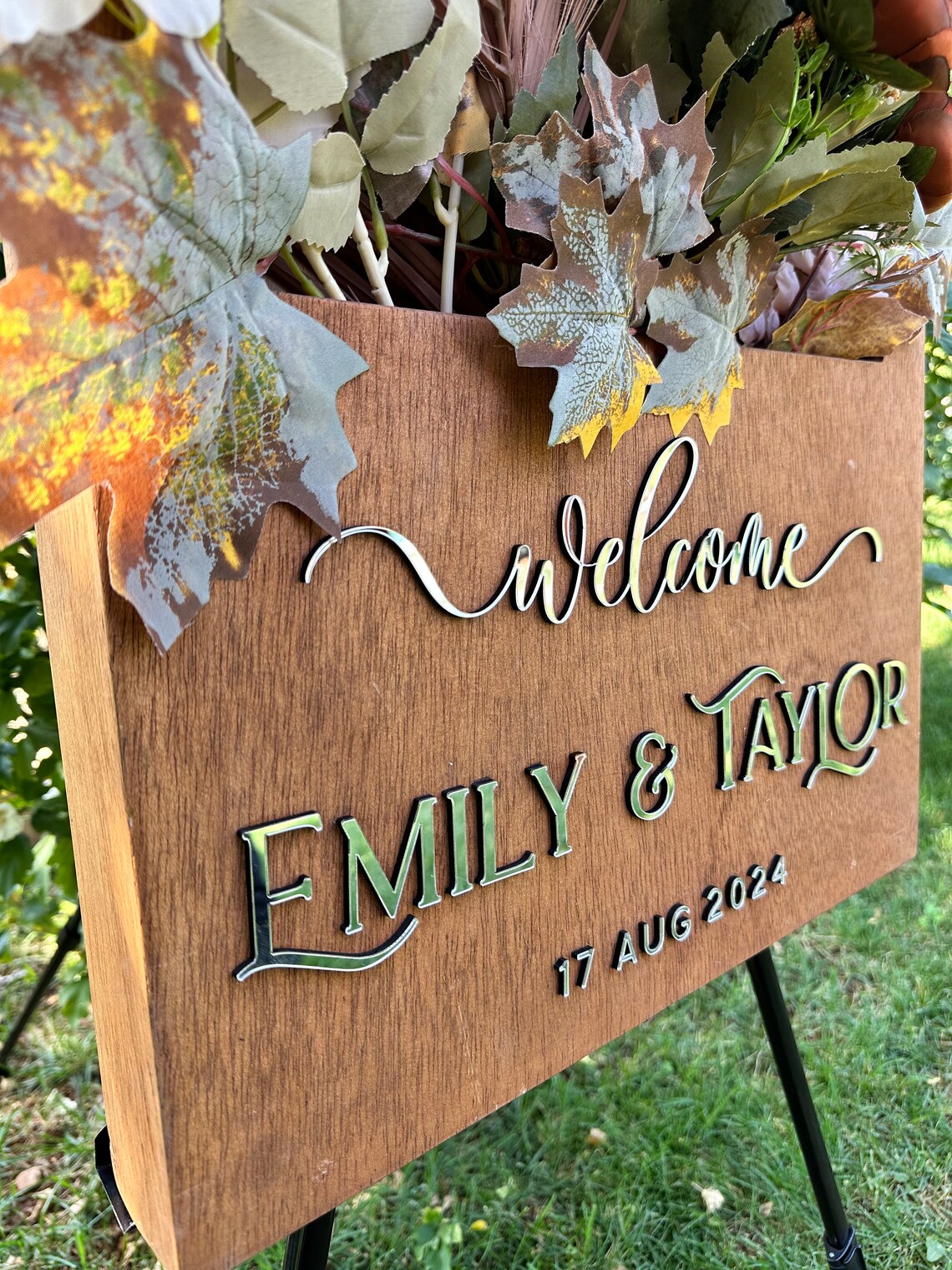 Custom Flower Box Welcome Sign, Wedding Floral Boxes, Bridal Shower ...