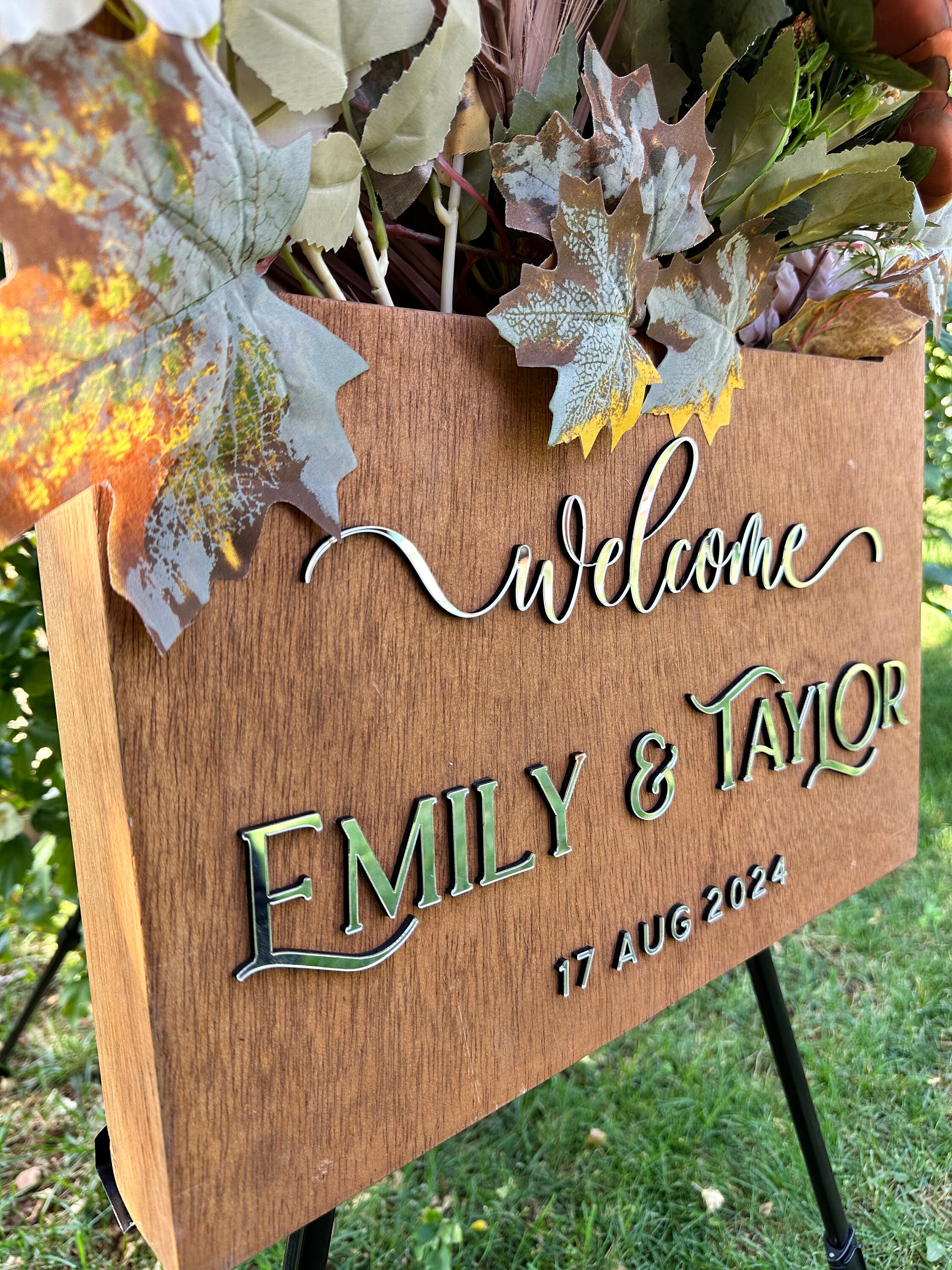 Custom Flower Box Welcome Sign, Wedding Floral Boxes, Bridal Shower ...
