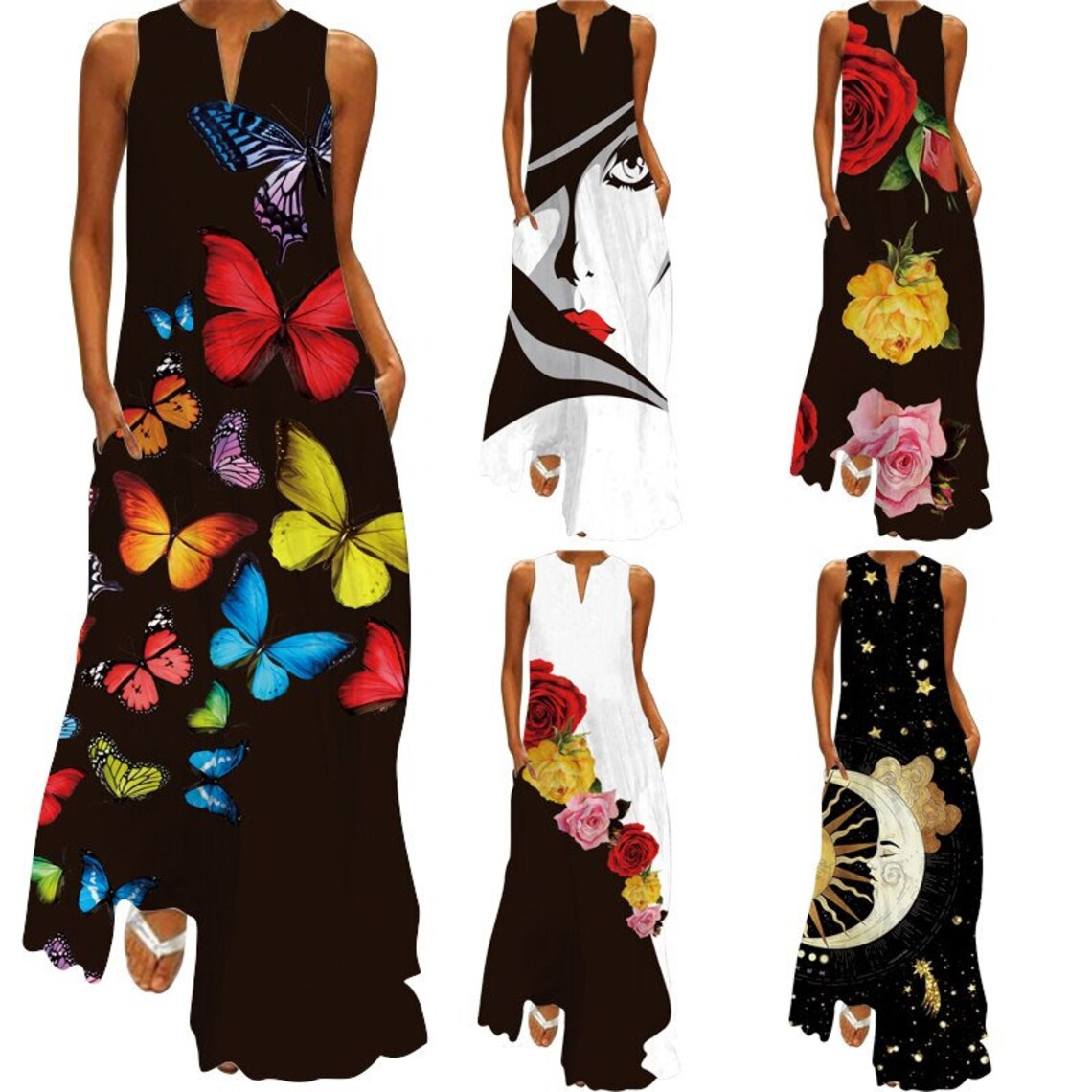 Butterfly Dress Custom Size Dress New Gifts Dress - Etsy