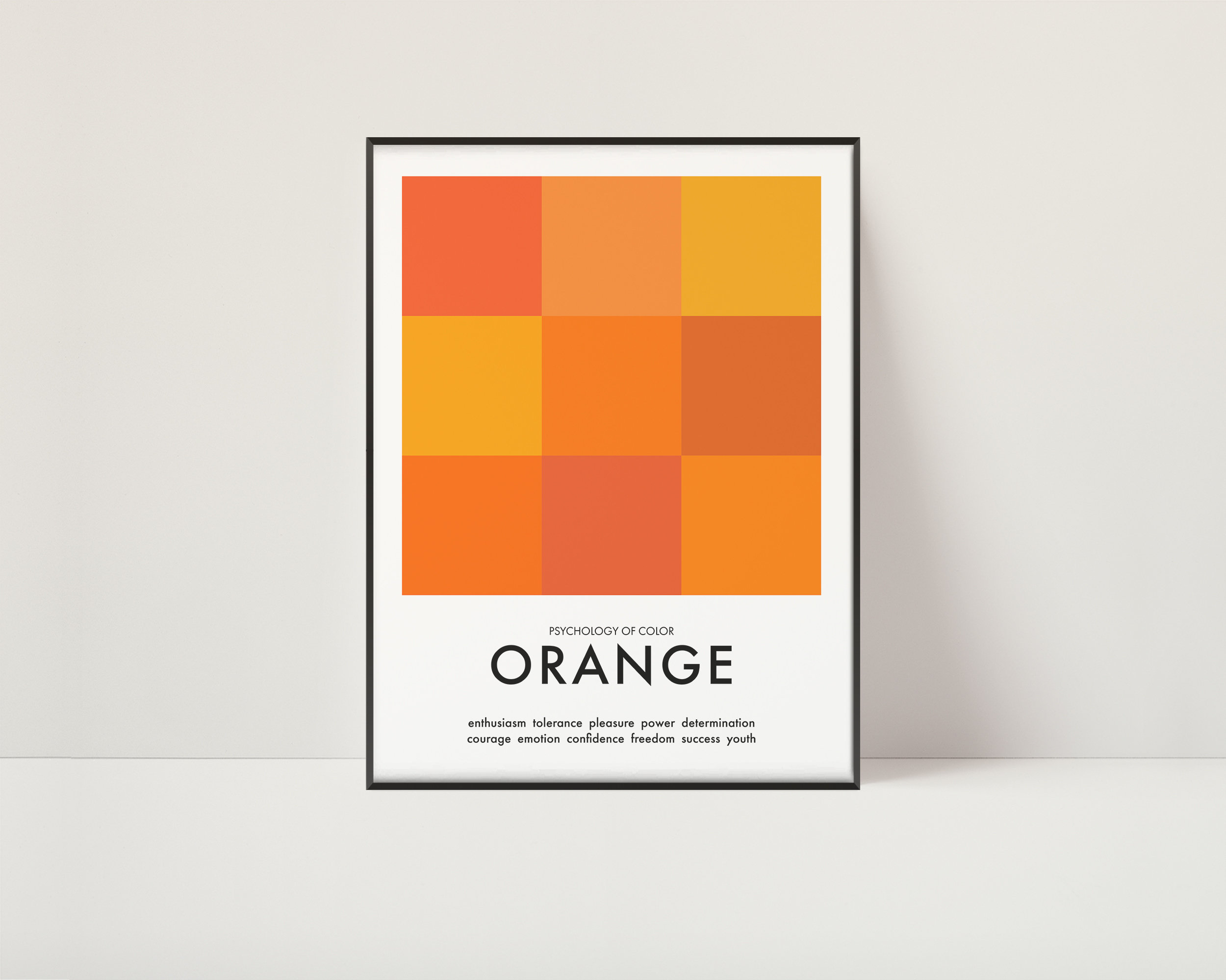 Fine Art Print | Color Theory | Studio Art | Psychology | Monochromatic ...