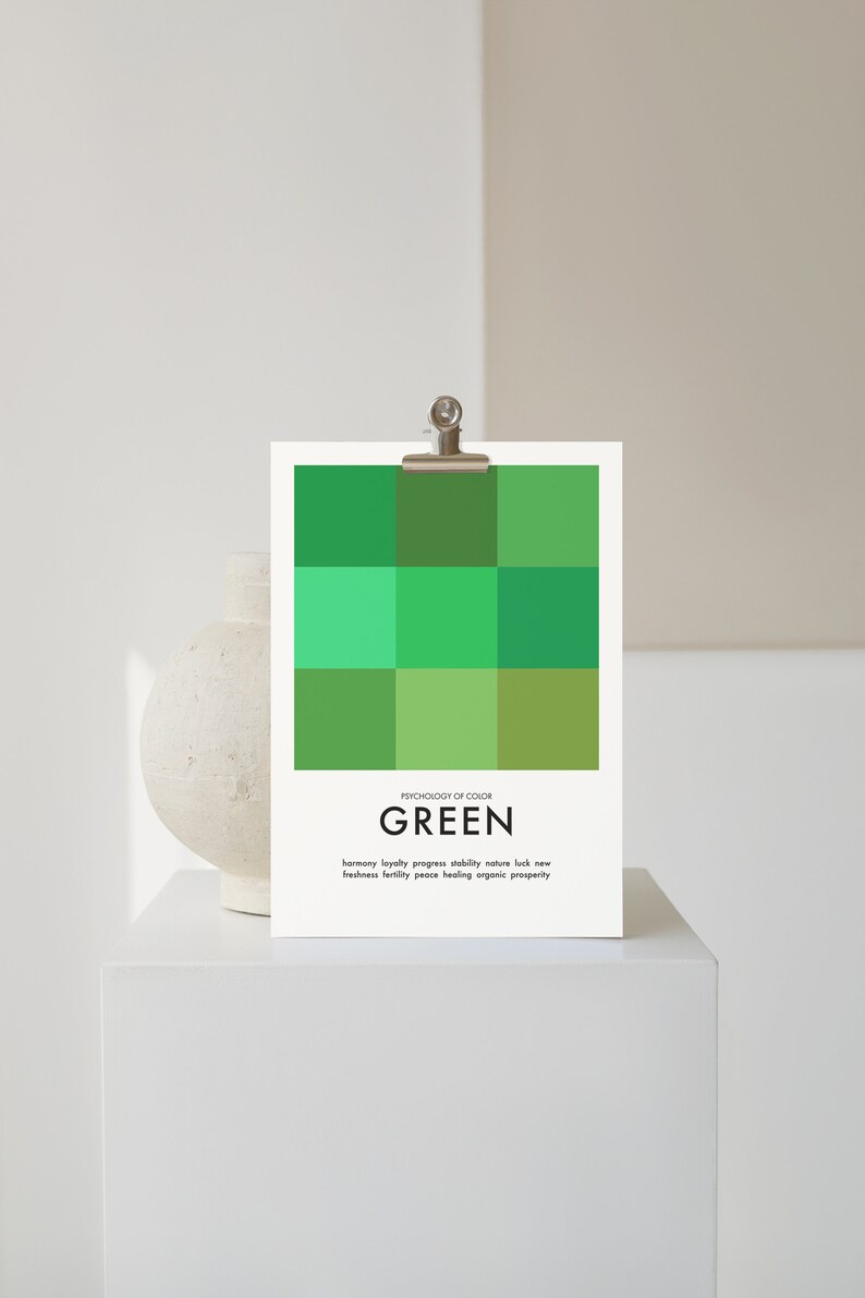 Printable Art Digital Download Instant Art Color Psychology Educational ...