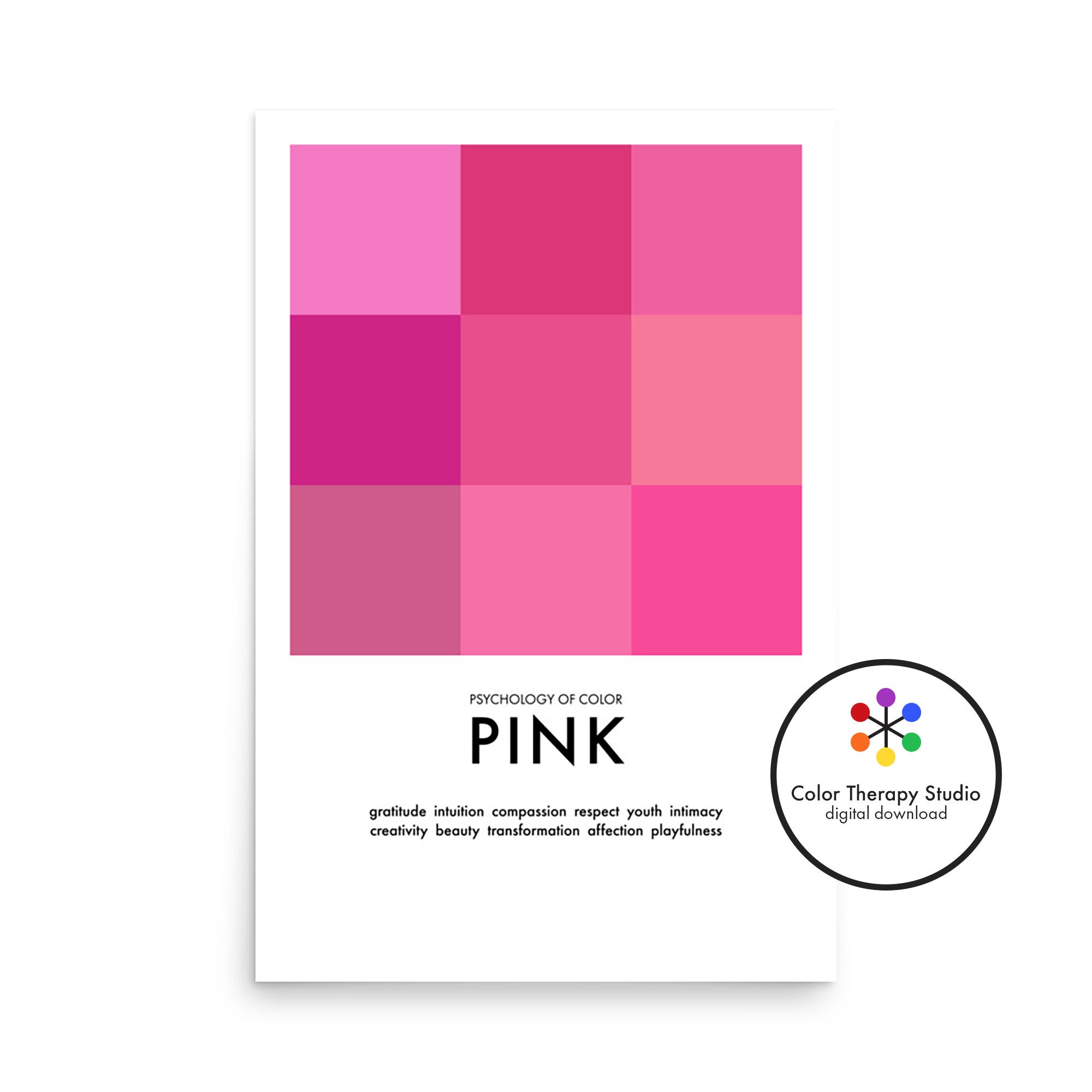 Printable Art | Digital Download | Instant Art | Color Psychology ...