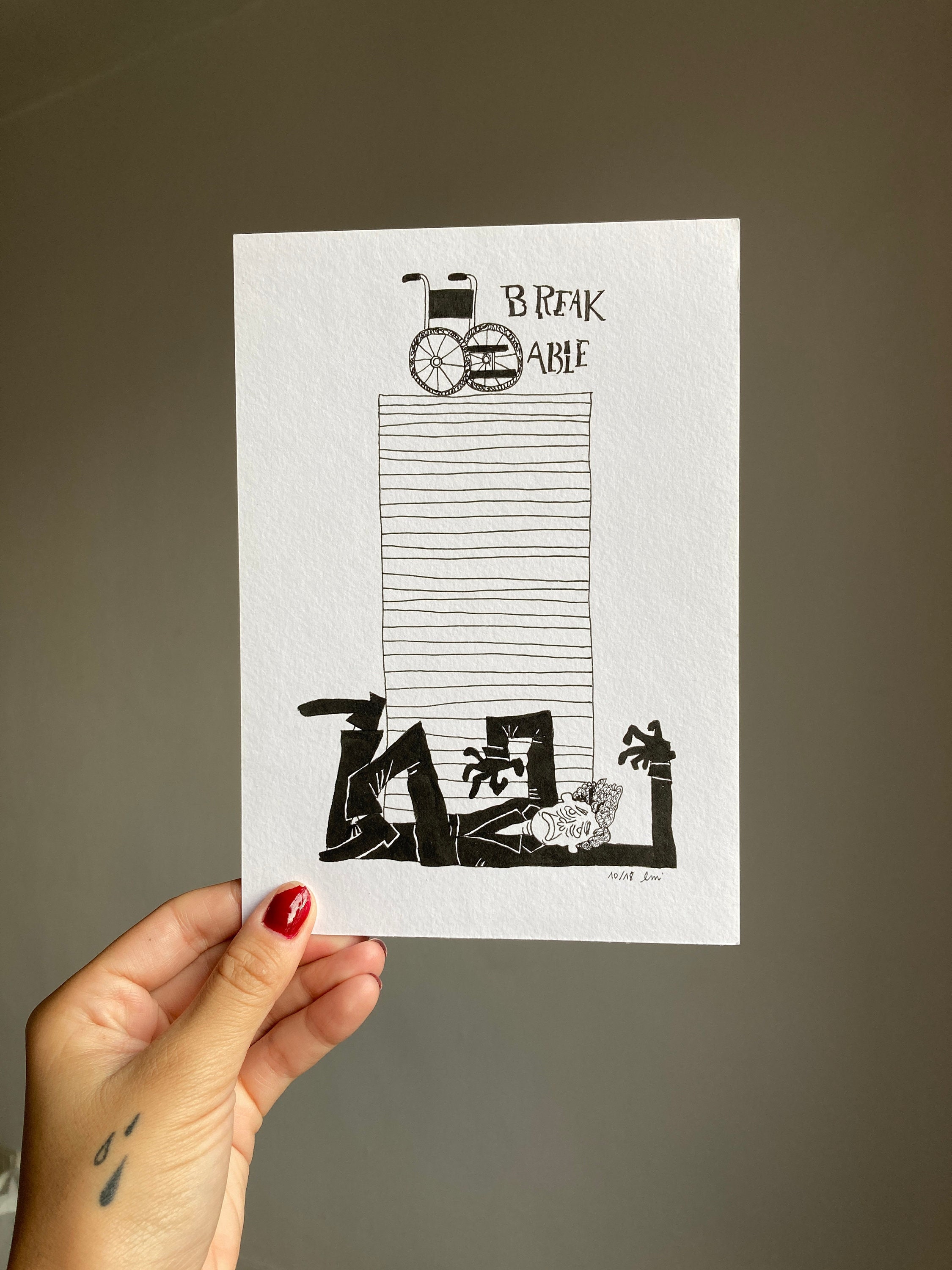 Original Drawing Indian Ink Unbreakable - Etsy