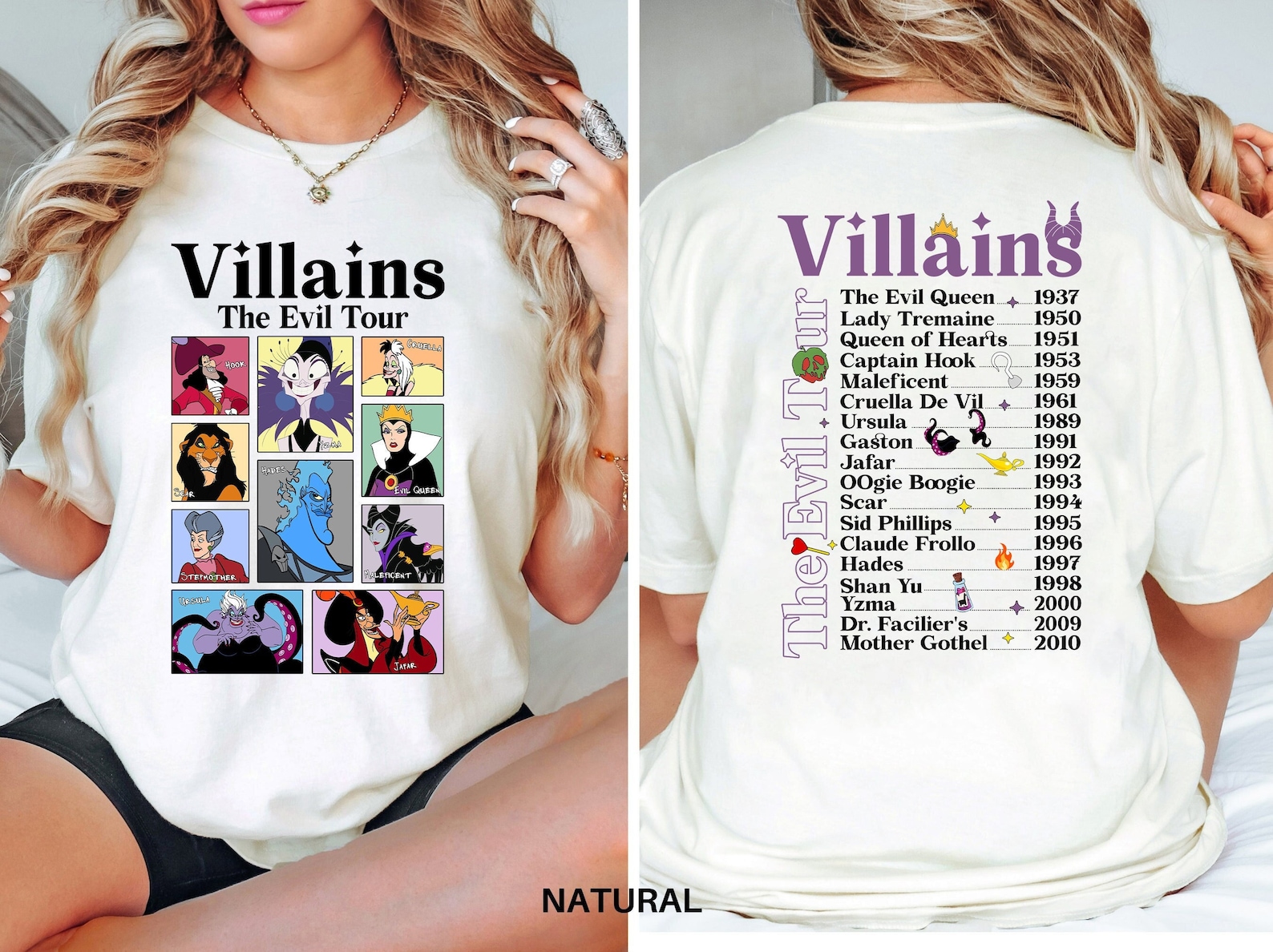 The Evil Tour Disney Villains Shirt, Disney Villain Shirt, Bad Girl Villains, Family Villain ...