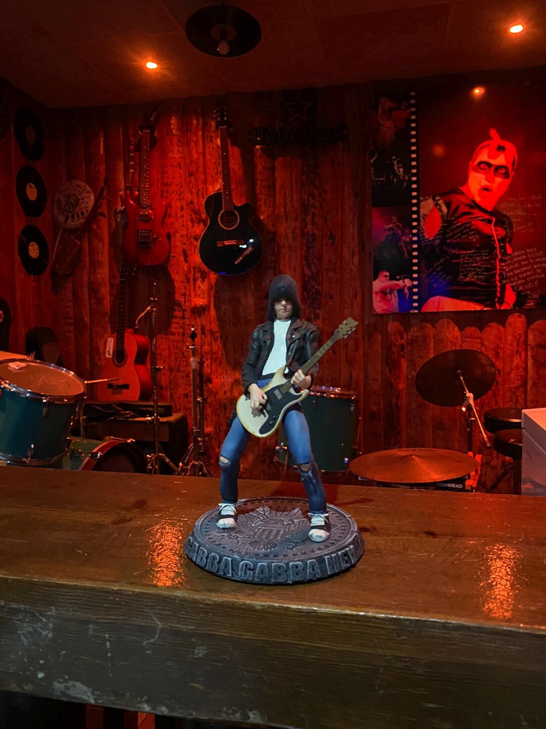 Johnny Ramone 3D Printed Figurine – Hand Painted Punk Rock Statue ...