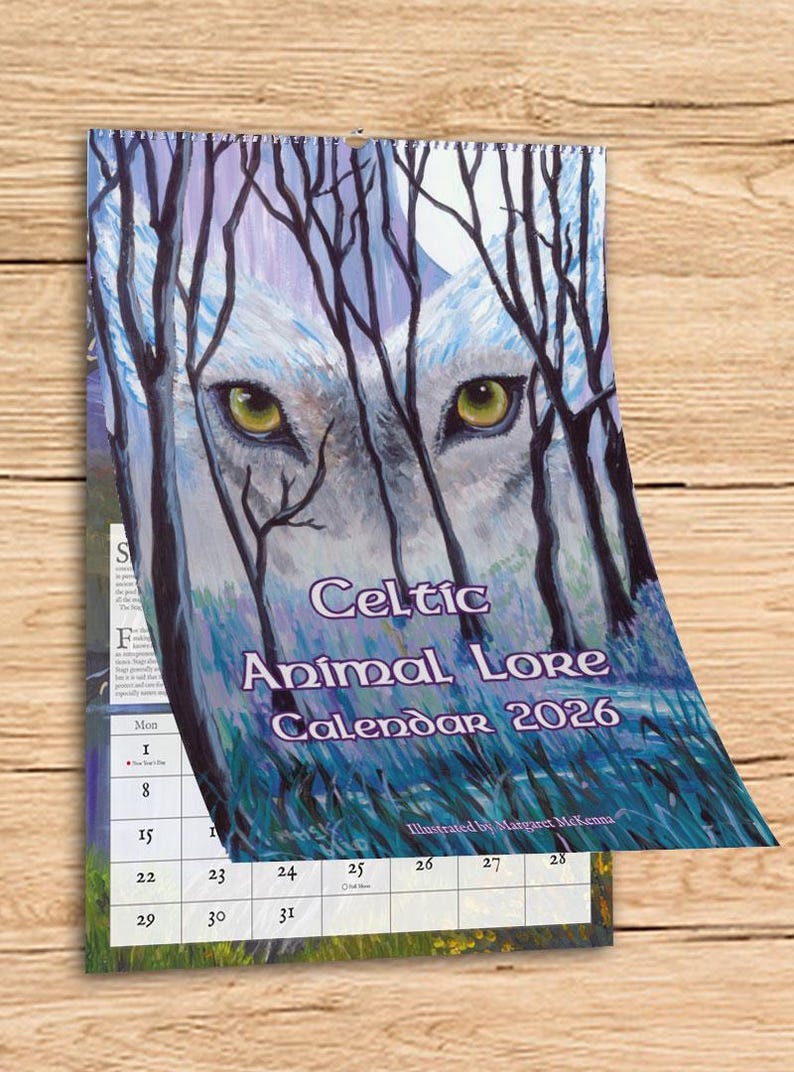 Celtic Animal Lore Calendar 2026 - Etsy