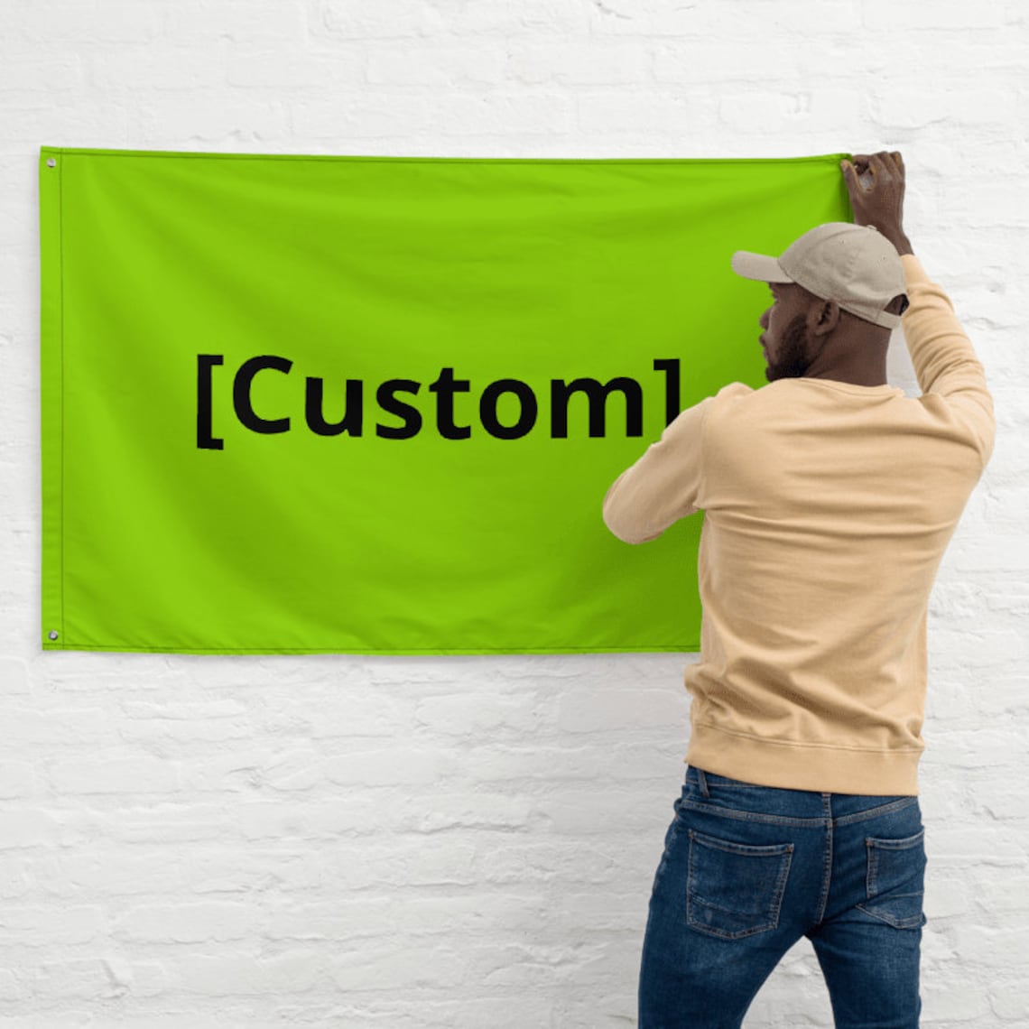 Custom Brat Inspired Flag Charli XCX Album Inspired Decorative Banner ...