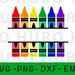 Crayon Split Monogram Svg, Teacher Monogram Svg, Crayon Svg, Crayon Set ...