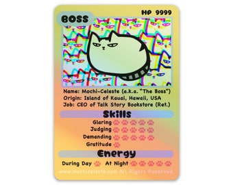 You EXIST to Feed Me Mochi-celeste Cat Sticker - Etsy