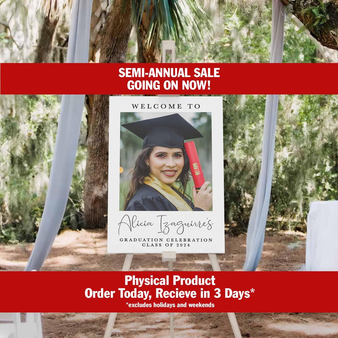 Graduation Party Welcome Sign | Modern Foam Sign for High School or ...