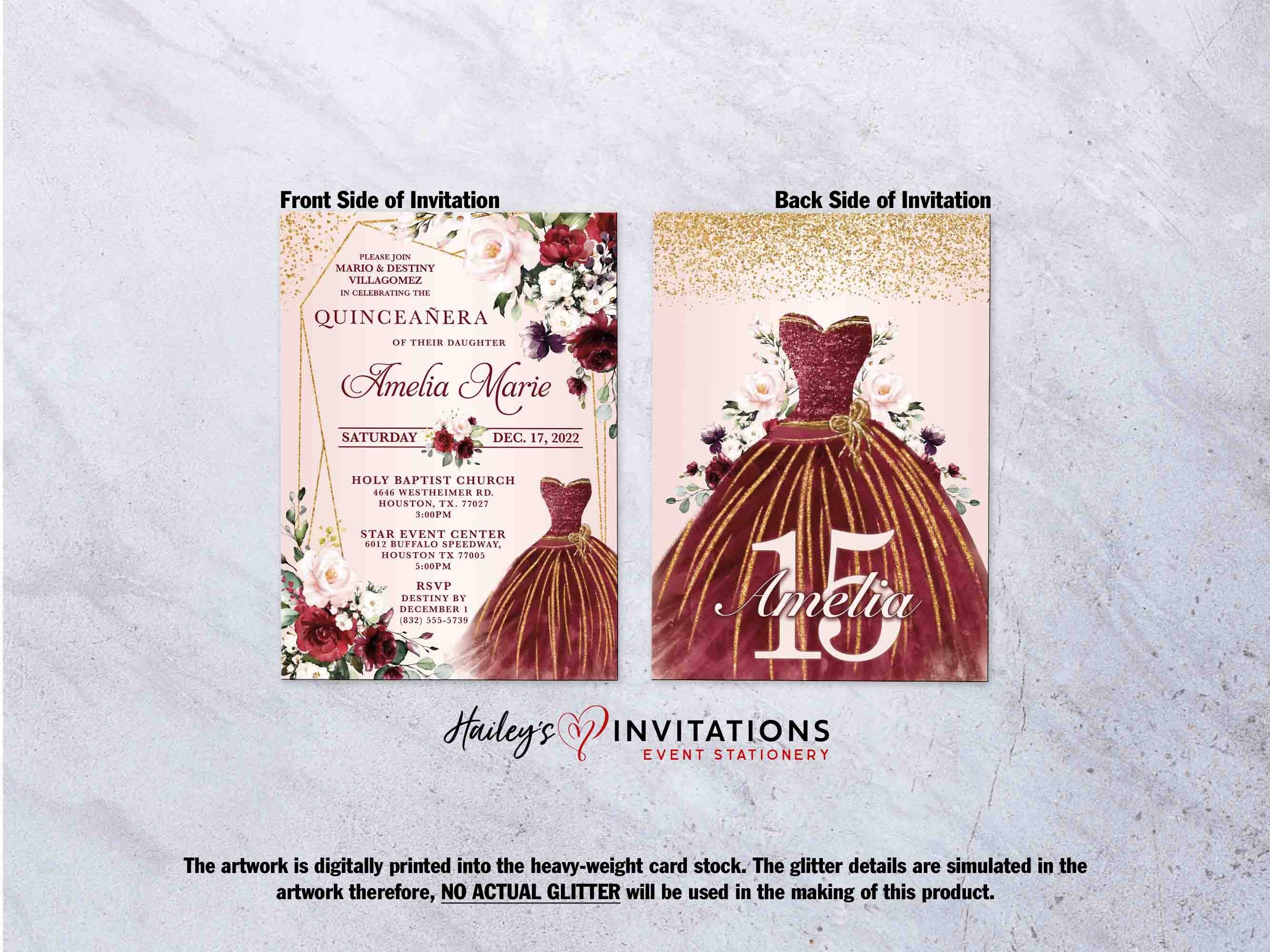 Quinceanera Box Invitations 2022
