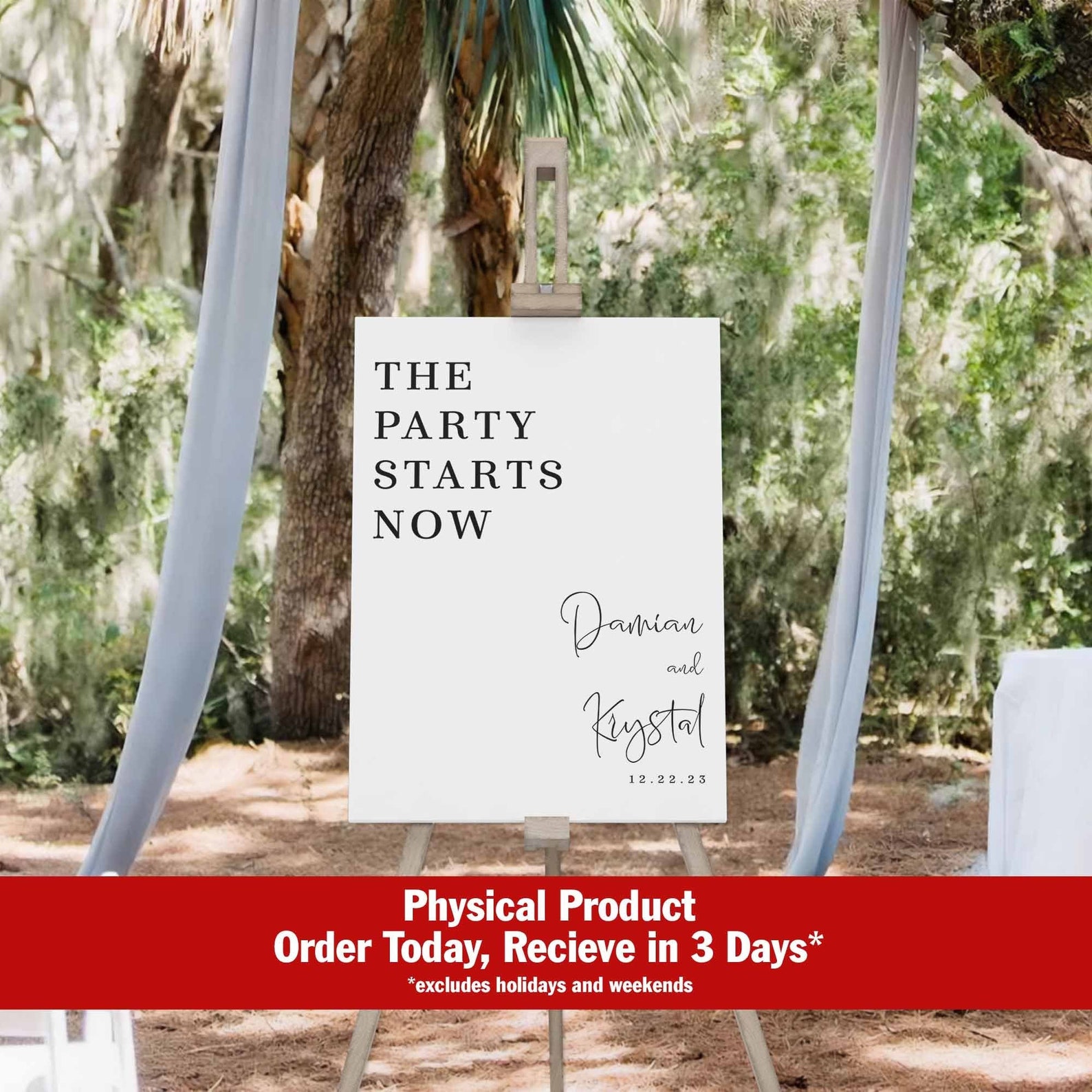 The Party Starts Now Welcome Sign Foam Core Board Printing - Etsy